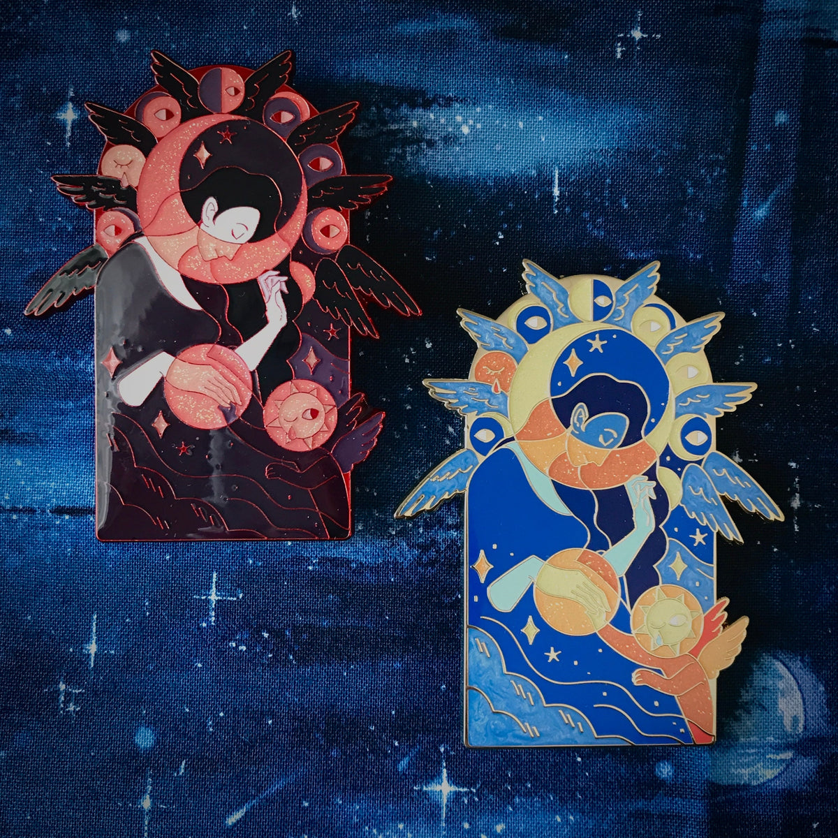 Mother Moon Pins — Big Whale Consignment