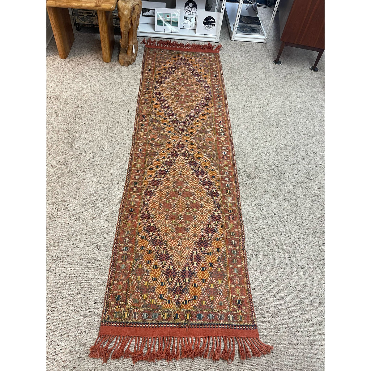Vintage Nine Foot Runner Rug — Big Whale Consignment